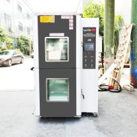 China Customized Thermal Shock Chamber IEC 60068-2-14 -77°C to +205°C Two Zone Vertical Transfer for sale