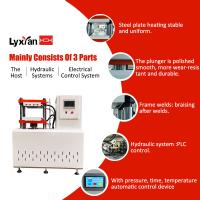 China Rubber Testing Machine Water Cooled Electric Flat Plate Press Vulcanizer Capacity 50T Temperature Precision ±2℃ for sale