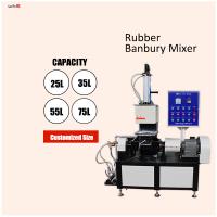 China Rubber Banbury Mixer Internal Mixing Machine 1-75L Volume 0.3-0.4 MPA Water Cooling CE for sale