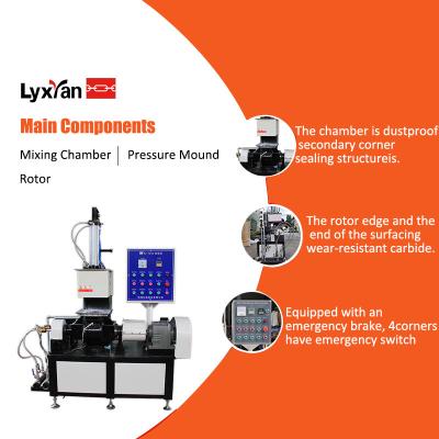 China Rubber Banbury Mixer Internal Mixing Machine 1-75L Volume 0.3-0.4 MPA Water Cooling CE for sale