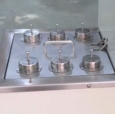 China Rubber Constant Temperature Oil Tank ISO-1817 6 Test Cups 300°C Testing Machine for sale