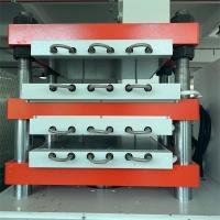 China Double Layer Rubber Plate Vulcanizing Compression Molding Press Machine 300°C 100T Capacity for sale