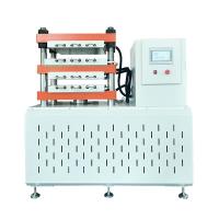 China Double Layer Rubber Plate Vulcanizing Compression Molding Press Machine 300°C 100T Capacity for sale