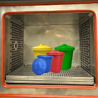 China Thermal Shock Temperature Aging Test Chamber Three-Slot Type 200C to -75C for Plastic Bucket Testing for sale