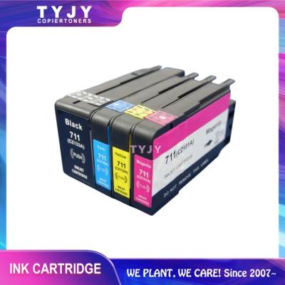 China Compatible Ink Cartridge 711 for HP DesignJet T100 T120 T130 T520 T525 T530 Printer CZ133A CZ130A CZ131A CZ132A for sale