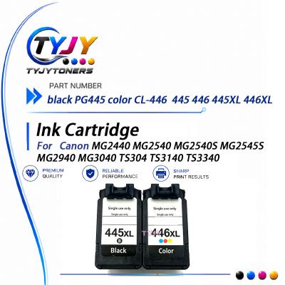 China Black & Color Ink Cartridge For Canon PG445XL CL446XL MG2440 MG2540 TS3140 TS3340 for sale