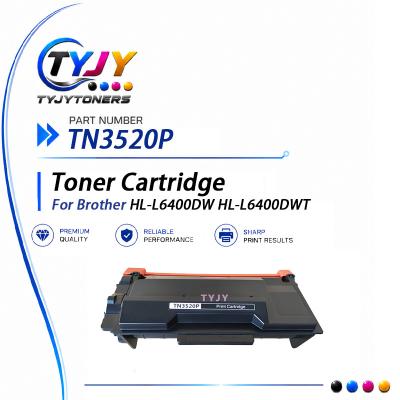 China Compatible TN3520P Black Toner Fit Brother HL-L6400 Series Printer for sale