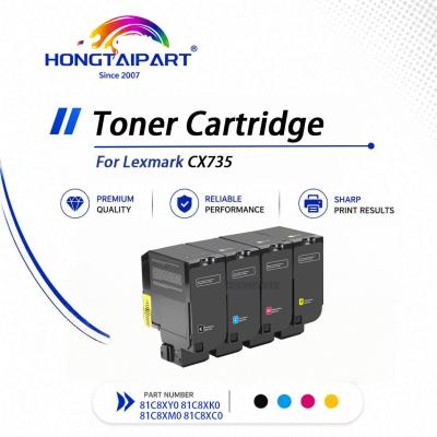 China Lexmark CX735 Replacement Toner Cartridges 81C8XY0 81C8XK0 81C8XM0 81C8XC0 for sale