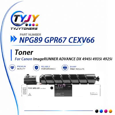 China Canon imageRUNNER ADVANCE DX 4945i Compatible Toner NPG89 GPR67 CEXV66 for sale