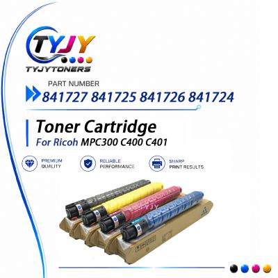 China Ricoh MP C300 C400 C401 Toner | 841724 841725 841726 841727 Compatible Cartridge for sale