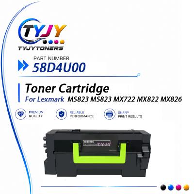 China Compatible 58D4U00 Toner Cartridge Fit Lexmark MS823 MX722 MX822 MX826 for sale