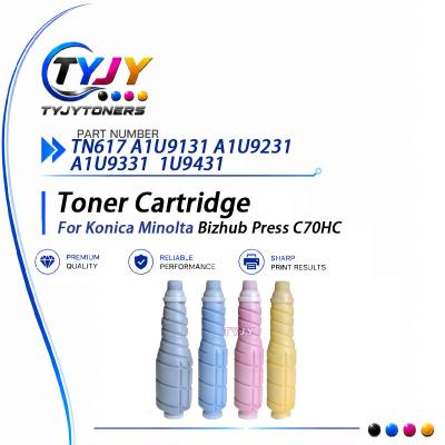 China TN617 Toner Cartridge A1U9 Series for Konica Minolta Bizhub PRESS C70hc for sale