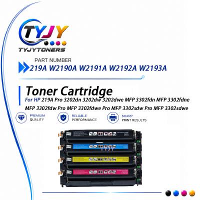 China 219A W2190A W2191A W2192A W2193A Toner Cartridge Fit HP LaserJet Pro 3202 3302 for sale