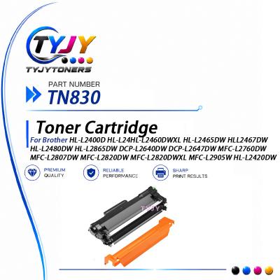 China TN830 Toner Cartridge Fit Brother HL L2400D HL L2460DW DCP L2640DW MFC L2820DW for sale
