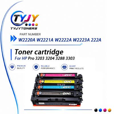 China W2220A-W2223A 222A Toner Cartridge for HP LaserJet Pro 3203 3204 3288 3303 Color for sale