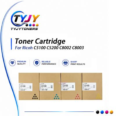 China Brand New Genuine Ricoh New Original 4 Color Toner Cartridge For C5100 C5200 C8002 C8003 Copier for sale