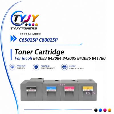China Compatible Toner Cartridge for Ricoh MP C6502SP C8002SP 842083 842086 841780 841783 High Yield for sale