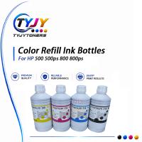 China Color Refill Ink Bottles for HP DesignJet 500 500ps 800 800ps Printer 100ml for sale