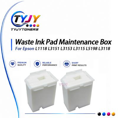 China Easy Replacement Good Absorption Epson Waste Ink Pad Maintenance Box For L1118 L3151 L3153 L3115 L5198 L3118 for sale