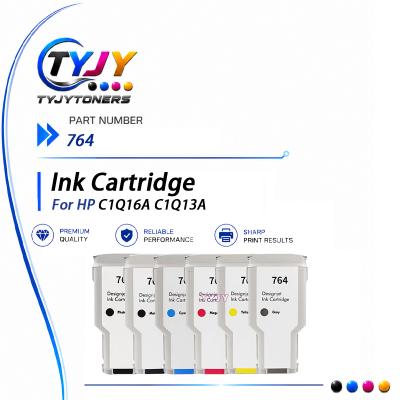 China Precise Lines Vivid Color HP 764 DesignJet Ink Cartridge C1Q16A C1Q13A For DesignJet T3500 Plotter for sale