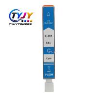 China Vivid Color Ink Cartridge CLI-281 Stable Compatible For Canon TR7520 TR8520 TR8620 for sale