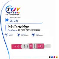 China Vivid Color Ink Cartridge CLI-281 Stable Compatible For Canon TR7520 TR8520 TR8620 for sale