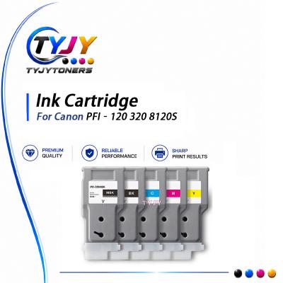 China Color‑faithful Ink Cartridge PFI‑120 320 8120S Anti‑clog Compatible For Canon Large Format Printer for sale