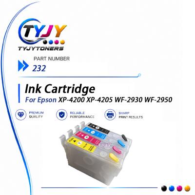 China Refill-ready 232 Ink Cartridge Consistent Color Output Compatible For Epson XP-4200 XP-4205 WF-2930 WF-2950 US Market for sale