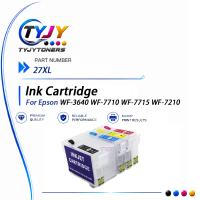 China Chip-identified 27XL Refillable Ink Cartridge Anti-fade Compatible For Epson WF-3640 WF-7710 WF-7715 WF-7210 for sale