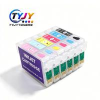 China Vivid-toned T0981-T0986 Refillable Ink Cartridge No Air Block Compatible For Epson Photo 1390 R330 T60 for sale