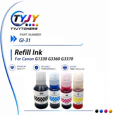 China Blend-stable GI-31 Refill Ink Anti-caking Compatible For Canon G1330 G3360 G3370 for sale