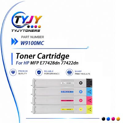 China Charge‑balanced W9100MC Toner Cartridge Fog‑free Layer‑uniform Compatible For HP MFP E77428dn 77422dn for sale
