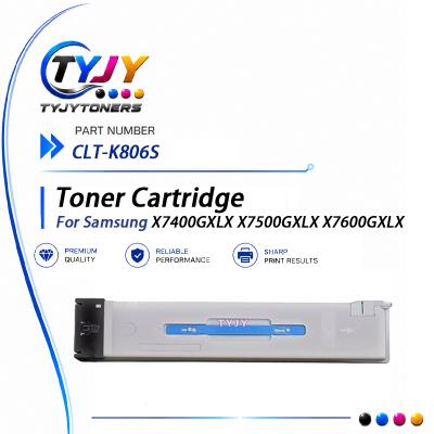 China Charge‑optimized CLT‑K806S Toner Cartridge Smudge‑inhibited Deposit‑free Compatible For Samsung X7400GXLX X7500GXLX X7600GXLX for sale