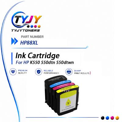 China Color‑saturated Compatible HP88XL Ink Cartridge Flow‑stable Anti‑clogging Compatible For HP K550 550dtn 550dtwn for sale