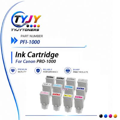 China Tone‑accurate Compatible PFI‑1000 Ink Cartridge Fade‑resistant Flow‑stable Compatible For Canon imagePROGRAF PRO‑1000 for sale