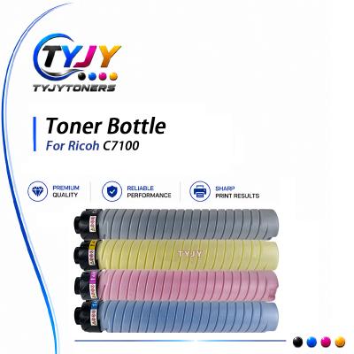 China Stable Color Density Original C7100 Toner Bottle For Ricoh Pro C7100 Series Parts for sale