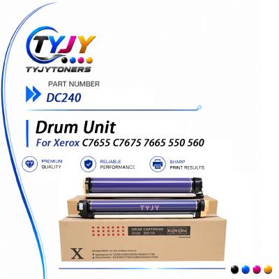 China Replacement Durable DC240 Drum Unit Sharp Color Performance For Xerox C7655 C7675 7665 550 560 for sale