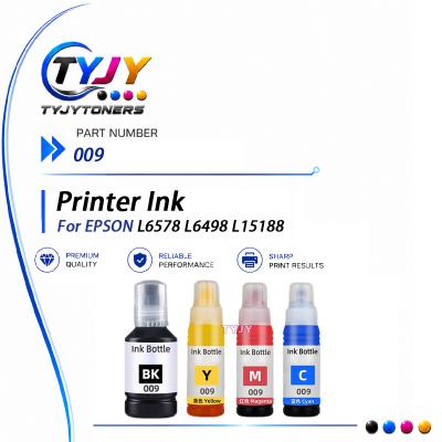China Smudge-Free High Saturation Refill Ink 009 For EPSON L6578 L6498 L15188 for sale