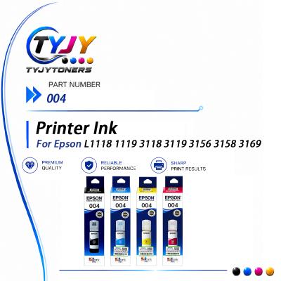 China Smooth Ink Supply Epson 004 Ink Bright Color Restoration Nozzle Anti‑clogging for sale