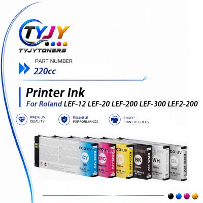 China High‑Stability Eco‑UV Ink‑220cc For Roland LEF‑12 LEF‑20 LEF‑200 LEF‑300 LEF2‑200 LEF2‑300 LEC‑300 LEC‑300A LEC‑330 LEC‑540 LEJ‑640 for sale