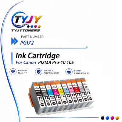 China Compatible Ink Cartridge PGI‑72 For Canon PIXMA Pro‑10 Pro‑10S Professional Photo Inkjet Printer for sale