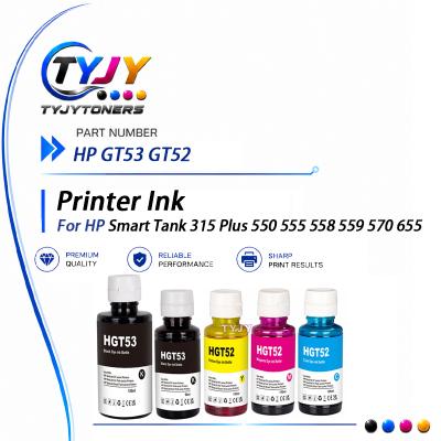 China Printer Ink hp GT53 GT52 For HP Smart Tank 315 Plus 550 555 558 559 570 655 for sale