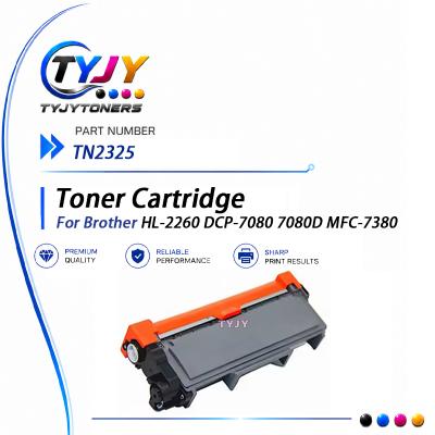 China High Yield Deep Black Toner Cartridge TN2325 Brother for sale