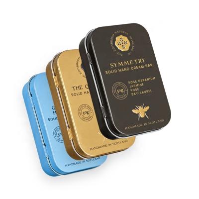 China Small Tins with Embossment Mint Hinged Tin Box Mini Metal Tins with Lids for sale