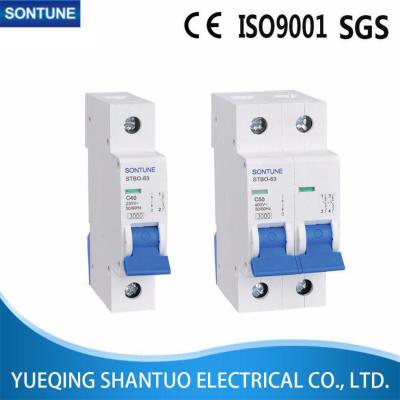 China Current Limit  3 Pole Stbo-63 Series ( MCB ) Miniature Circuit Breaker for sale