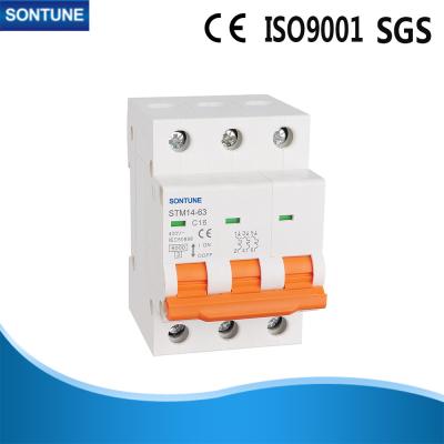 China Long Life CE STM14-63 3 Pole Miniature Circuit Breaker MCB 63A for sale