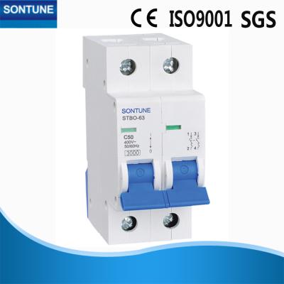 China IEC 60898 STBO-63 2P Miniature Circuit Breaker MCB 63A 230V for sale