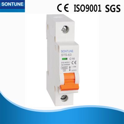 China Light Weight Sts-63 1p White Miniature Circuit Breaker for sale