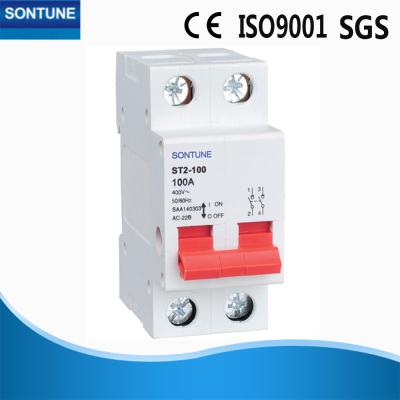 China Two Pole Din Rail Circuit Breaker 63A Low Voltage MCB for Industrial Use for sale