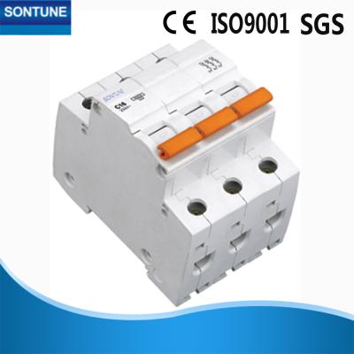 China ST-63 3 Pole MCB Circuit Breaker  6KA Small Size High Breaking Capacity for sale